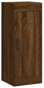 Nástěnná skříňka hnědý dub 34,5 x 34 x 90 cm kompozitní dřevo - Default Title