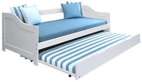 Dětská postel s přistýlkou 90 cm Intaria (bílá). 1015578