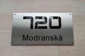 Domovní číslo tabulka 10b Velikost: 47 x 25 cm (XXL)