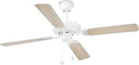 FARO YAKARTA 33712 47,6“ bílá/bílá/javor Reverzní stropní ventilátor