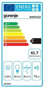 Gorenje BHP62CLB Výsuvný odsavač par