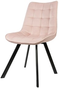 Szchara Cornelius čalouněná židle růžový - velur