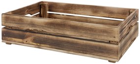 Dřevěná bedýnka SD-2-60X40 barevné varianty Povrchová úprava: Opálená