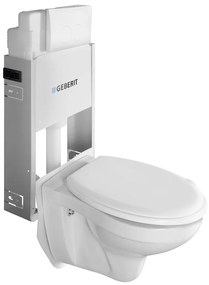 Sapho komplet k zazdění se závěsným WC Taurus s nádržkou a tlačítkem Geberit včetně sedátka bílá WC-SADA-15