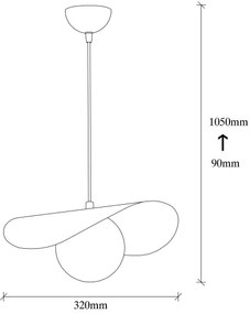 Lustr na lanku VATOZ 1xE27/60W/230V