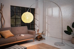 Invicta Interior Designová stojací lampa bílá: Ermupolo II