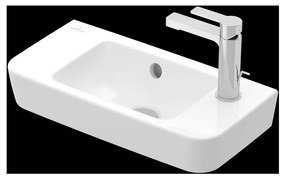 Villeroy & Boch Villeroy Boch O.NOVO: Umývátko 500x250 mm, otvor na baterii vpravo, bílá alpin, 4342R501