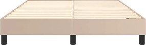Rám postele s boxspringem cappuccino 140x200 cm umělá kůže 3120705