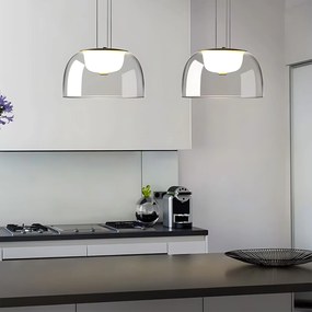 Závěsný LED lustr APP1690-1PC B čirý/neutrální bílá