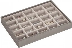 Krabička na šperky Stackers s 25 přihrádkami classic šedo-béžová
