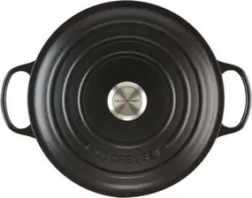 Le Creuset Signature Hrnec s poklicí 22 cm černá