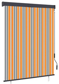 Venkovní roleta 140 x 250 cm žlutomodrá 145968