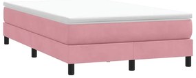 Postel Box Spring bez matrace růžová 120x210 cm samet 3315824