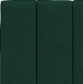 Postel s matrací Hanko tmavě zelená 140 x 190 cm samet 3208595