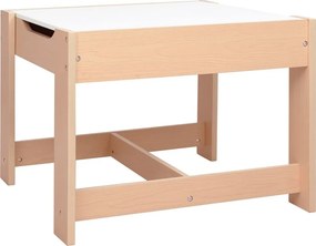vidaXL Dětský stůl se 2 židlemi MDF [80284] Barva: Bílá