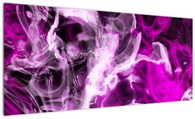 Obraz - fialový kouř (100x40cm)