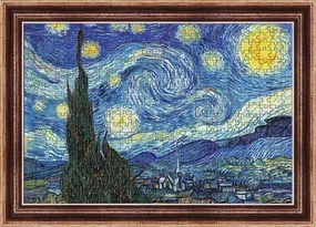TREFL Art Frame Puzzle Hvězdná noc / 500 dílků / s rámem / 31,5 × 47 c