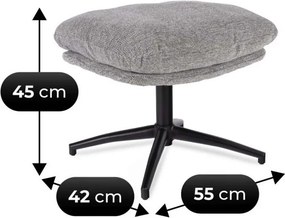 Houpací křeslo Sanur, šedá