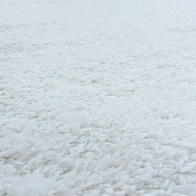 Ayyildiz koberce Kusový koberec Fluffy Shaggy 3500 white kruh - 80x80 (průměr) kruh cm