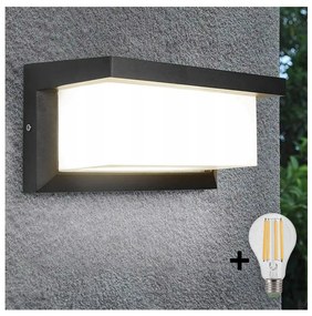 LED Venkovní nástěnné svítidlo NEELY 1xE27/9W/230V 3000K IP54 antracit