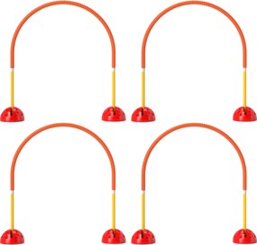Výcviková sada pro psy se 4 nastavitelnými dvířky, taška na přenášení, žlutá a oranžová barva