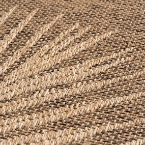 Hnědý kulatý vnitřní a venkovní koberec ø 120 cm Timber 1403 – Ayyildiz Carpets