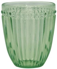 GreenGate Zdobená sklenička Alice Pale Green 300ml