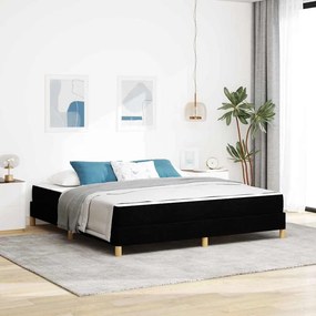 Postel s boxspringem s matrací Černá 180 x 200 cm textil 3398586
