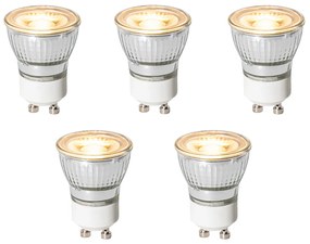 Sada 5 GU10 3-stupňových stmívatelných LED žárovek 35mm 4W 220 lm 2700K