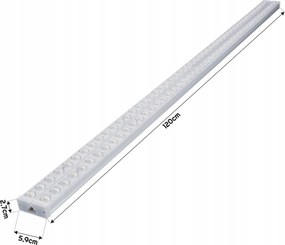 BERGE LED lampa NEPTUN  120cm - 72W - 7200lm - IP20 - 4500K - neutrální bílá
