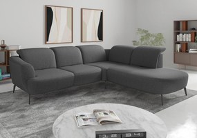 XXXLutz ROHOVÁ SEDAČKA, textil, tmavě šedá Sit & More - Sedací soupravy - 000144018574