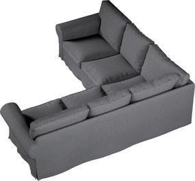 Potah na pohovku IKEA  Ektorp rohová barva šedá látka pletený vzor