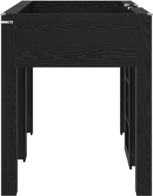 Patrová postel pro děti Černý dub 75 x 190 cm Kompozitní dřevo 3410468