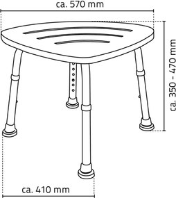 Sapho A00502081 stolička koupelnová bambus