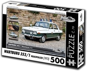 Puzzle retro-auta puzzle č. 79 wartburg 353/1 volkspolizei (1973) 500 dílků