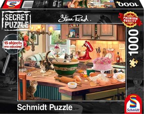 Puzzle schimdt secret puzzle na kuchyňském stole 1000 dílků