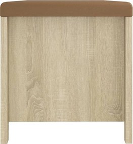 Úložný box s poduškou dub sonoma 105x40x45cm kompozitní dřevo 326771