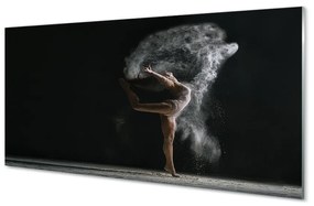 akrylový obraz žena kouř 120x60 cm