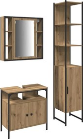 Sada koupelnového nábytku 3 ks Artisanový dub 3334394