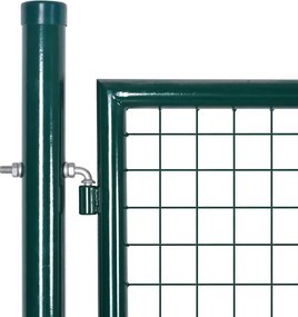 Dvoukřídlé plotové brány 300 x 150 cm práškově lakovaná ocel 142025