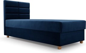 IDZ Čalouněná postel PIANO 80 x 200 cm Barva látky: Černá (Blue Velvet 78)
