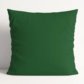 Goldea bavlněný povlak na polštář - tmavě zelený 50 x 50 cm