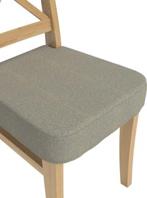 Sedák na židli IKEA Ingolf barva béžová látka pletený vzor