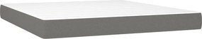 Box spring postel s matrací tmavě šedá 160x200 cm textil 3140626