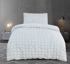 Krepové povlečení polycotton Neapol šedá 200x140cm+90x70cm TiaHome