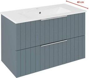 Sapho Cirasa - Umyvadlová skříňka Strip 78x54x39 cm, 2x zásuvka, siena CR792-4242S
