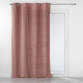 Růžový sametový závěs 140x260 cm Velouriane – douceur d'intérieur