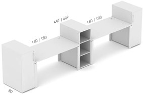 Kancelářská sestava EPIC Z15 U, volitelná délka stolů 160/180cm