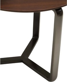 Hnědý kulatý konferenční stolek z eukalyptového dřeva 55x67 cm Imperia – Premier Housewares