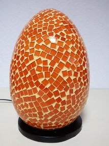 Stolní lampa oranžová EGG